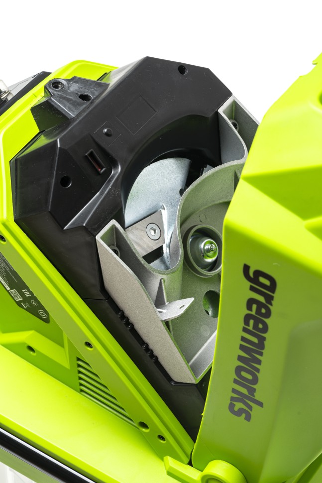 Садовый измельчитель Greenworks GACSB, 220v, 2.5 кВт с контейнером ...